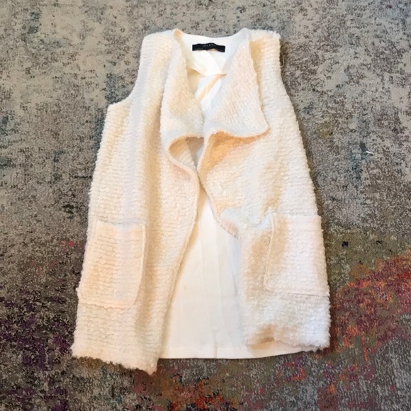 Zara | Jackets & Coats | Zara Cream Colored Vest | Poshmark